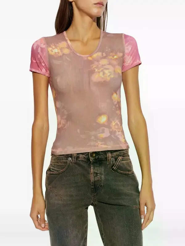 DIESEL® Floral Print T-shirt