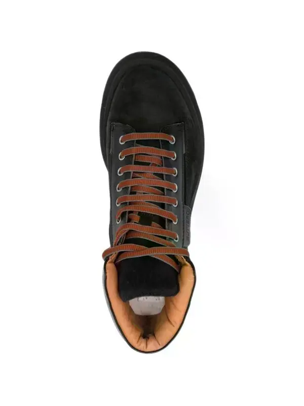 BUTTERO® Logo-debossed Leather Boots