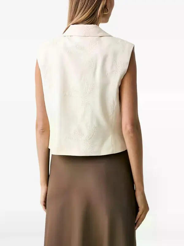 MORGAN Embroidered Sleeveless Jacket