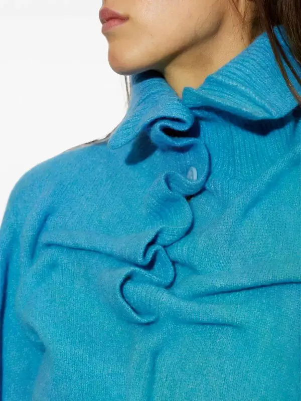 DIESEL® M-amary Ruffled Turtleneck Sweater