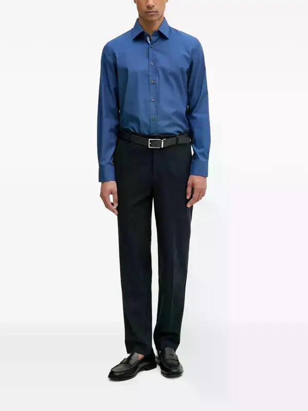 Michael Kors Logo-embroidered Long-sleeved Shirt