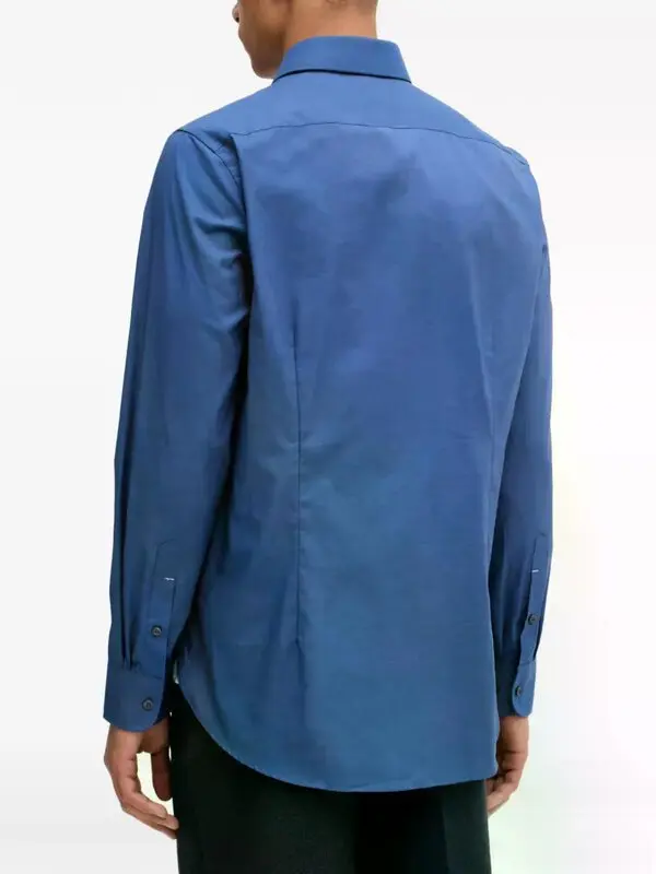 Michael Kors Logo-embroidered Long-sleeved Shirt
