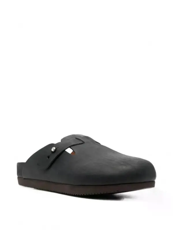 BUTTERO® Buckle-fastening Leather Mules