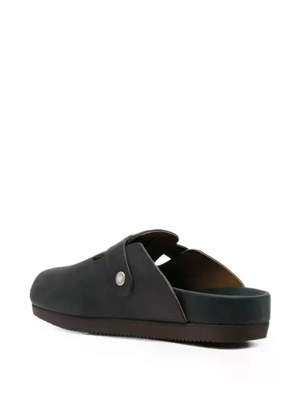 BUTTERO® Buckle-fastening Leather Mules