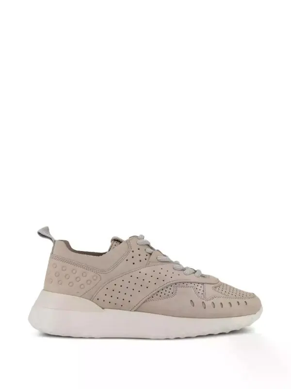 TOD'S Perforated-details Lace-up Panelled Sneakers