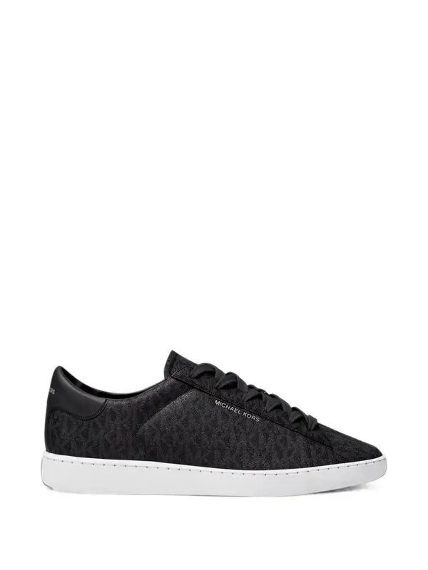 Michael Kors Reign Signature Logo Print Canvas Sneakers