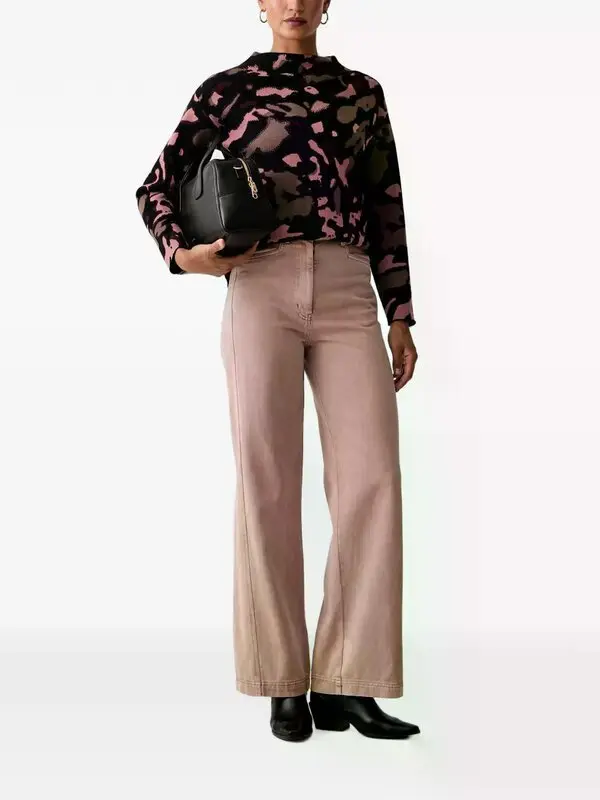 Joseph Ribkoff Abstract-pattern Bead-embellished Sweater