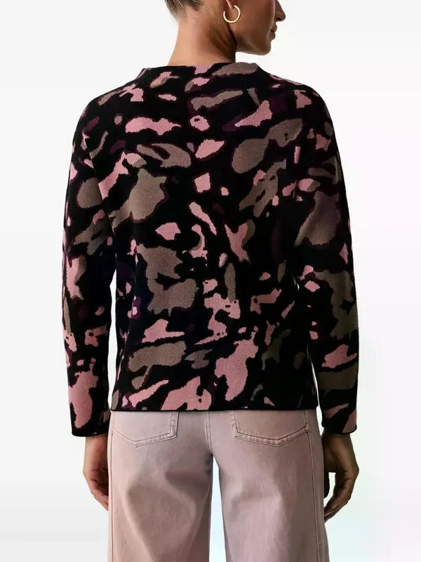Joseph Ribkoff Abstract-pattern Bead-embellished Sweater