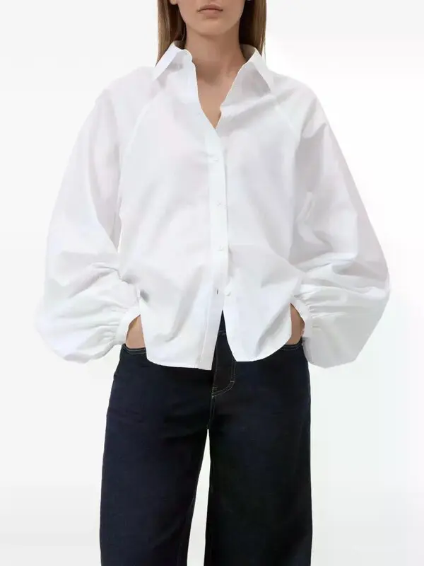 Closed Raglan Poplin Blouse