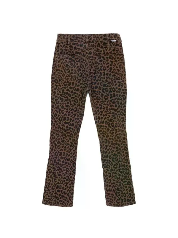 MOTHER The Hustler Leopard-print Jeans