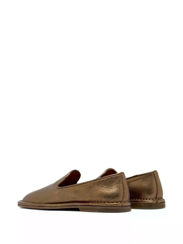 BUTTERO® Ercole Laminated Leather Loafers