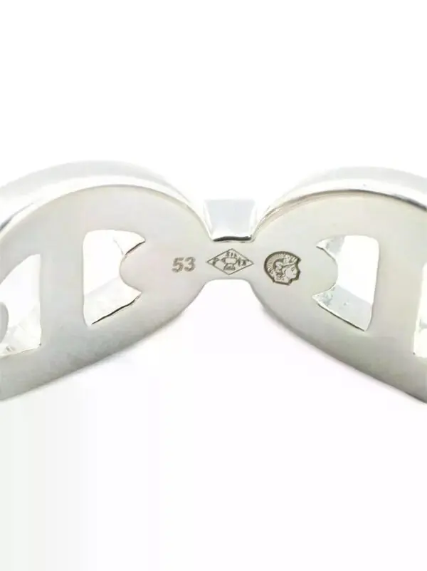Hermès Chaîne D'ancre Ring In Sterling
