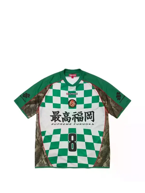 Supreme Soccer Checkerboard-print T-shirt - Green