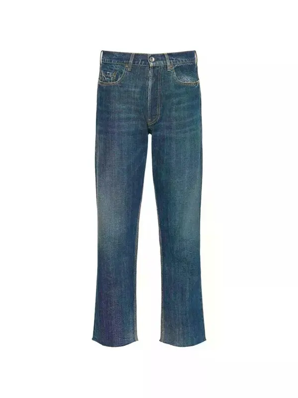 MAISON MARGIELA Frayed-hem Straight-leg Jeans