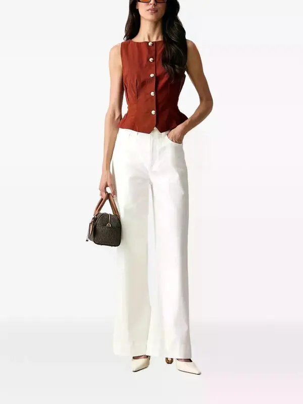 MORGAN Sleeveless Peplum Blouse