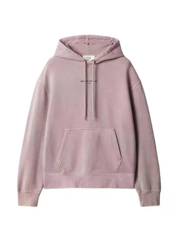Maison Kitsuné Logo-print Pouch-pocket Hoodie