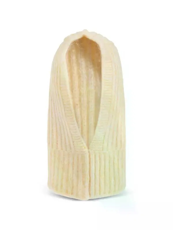 A.p.c. Laura Ribbed-knit Balaclava - Yellow