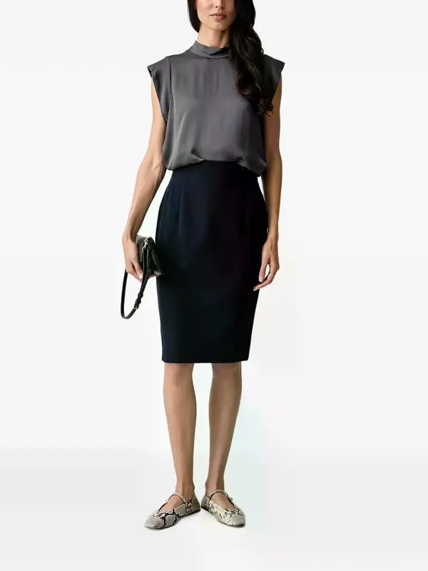 FRACOMINA Logo-plaque Pencil Midi Skirt