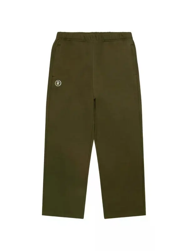 AAPE BY *A BATHING APE Moonface Logo-embroidered Track Pants - Green
