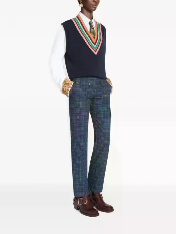 Dries Van Noten V-neck Wool Top