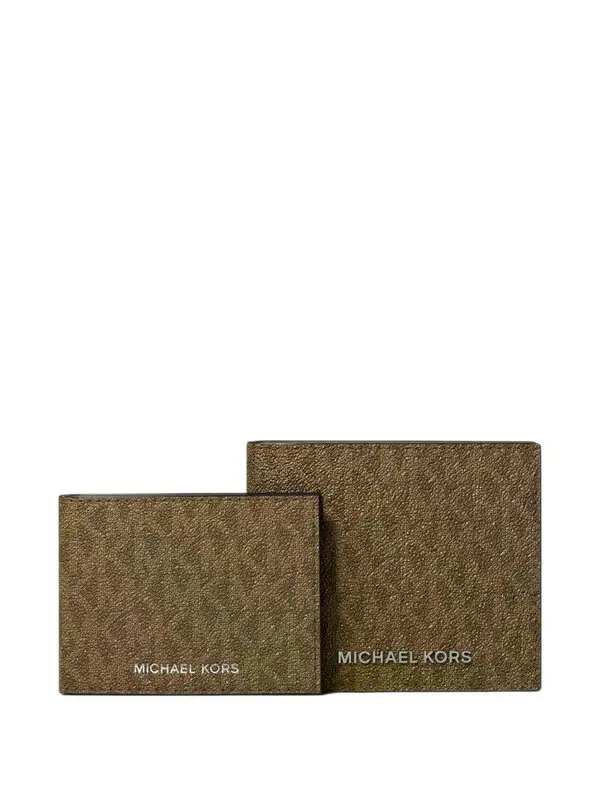 Michael Kors Logo-print Bifold Wallet - Brown