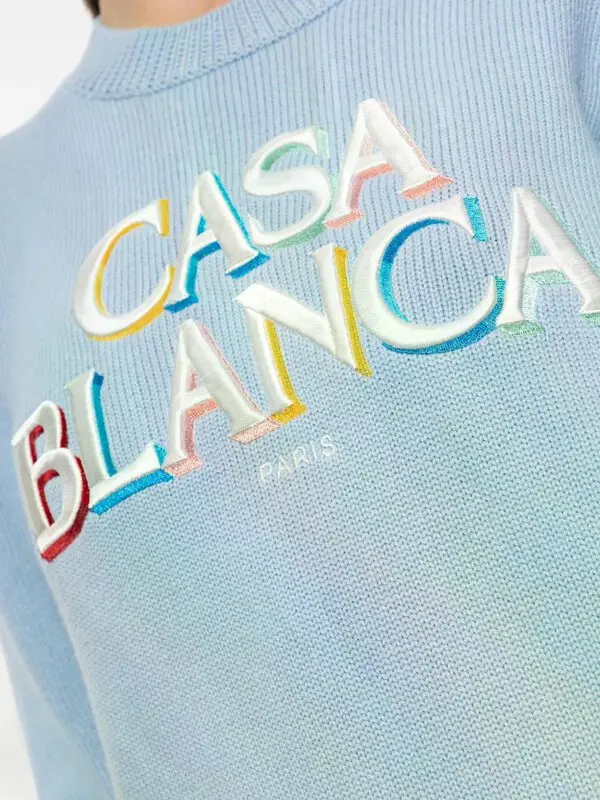 Casablanca Embroidered Logo Knit Sweater