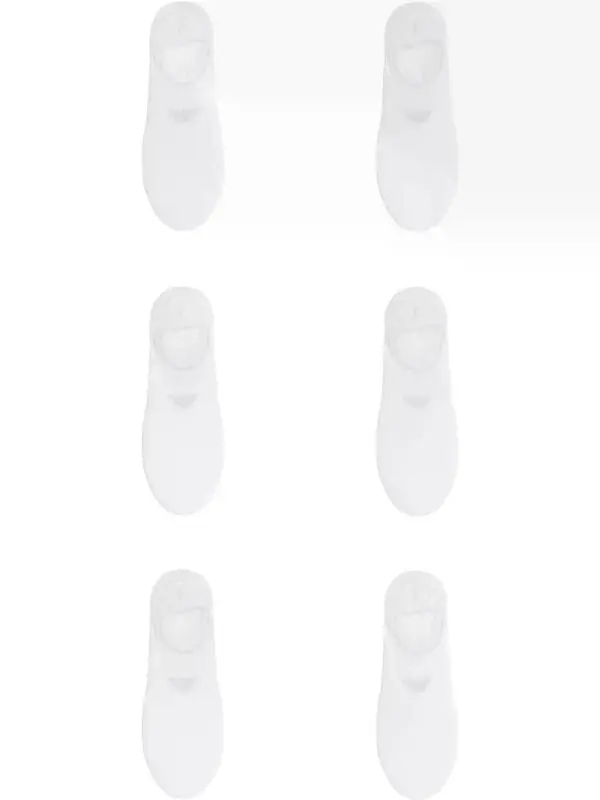Emporio Armani Set Of Three Invisible Socks With Logo Print