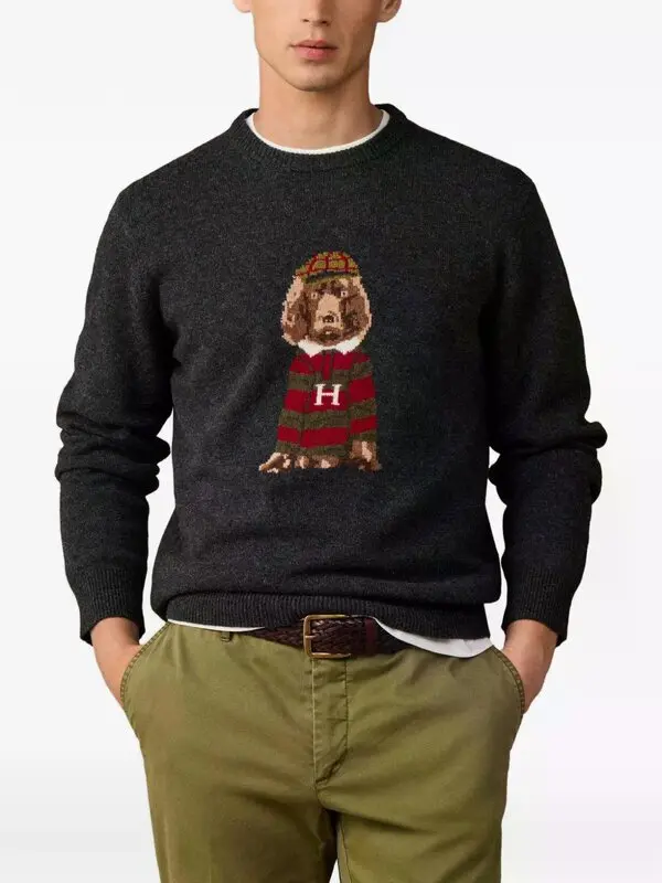 HACKETT LONDON Harry Graphic Crew-neck Knit