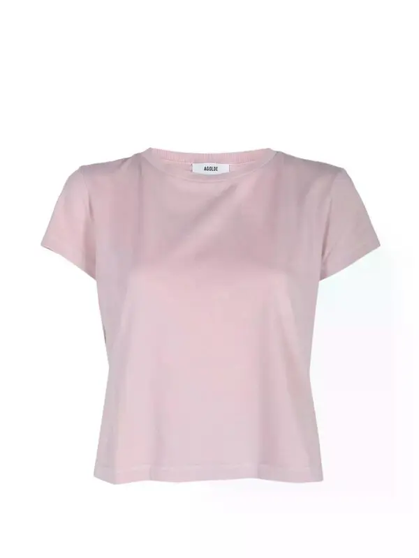 AGOLDE Adine Shrunken T-shirt - Pink