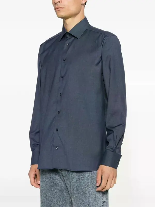 Sand Gordon Long-sleeve Wool Shirt