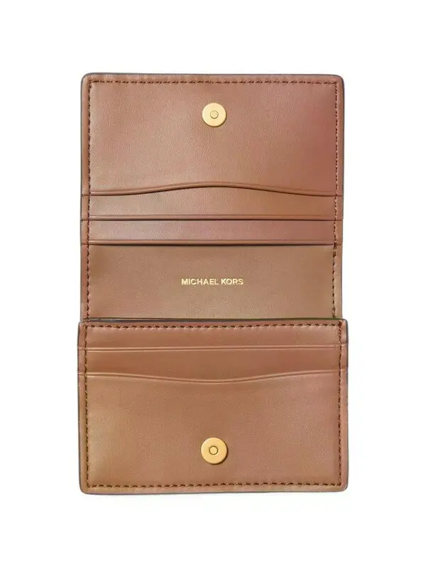 Michael Kors Logo-plaque Pebbled Leather Wallet