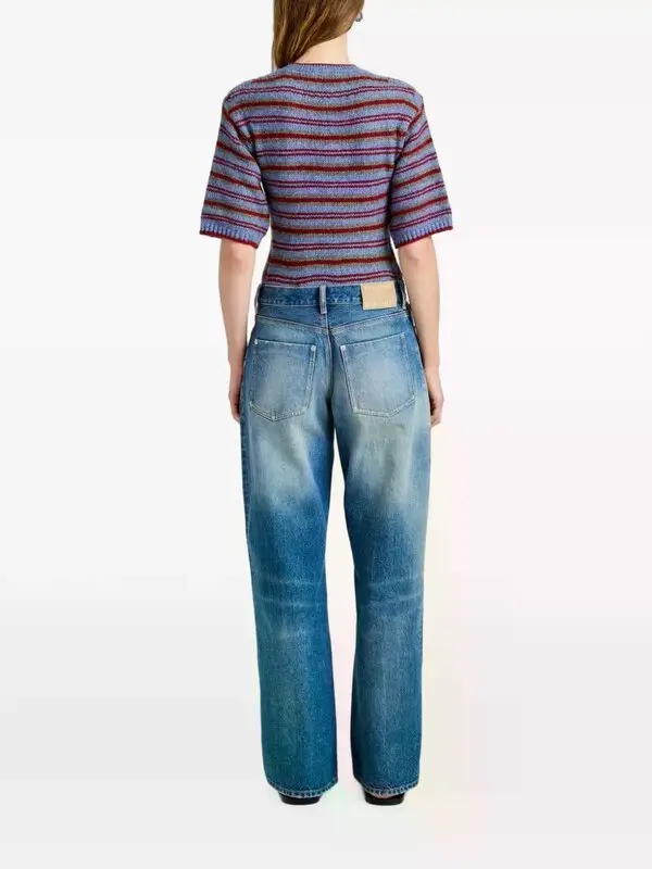 Proenza Schouler White Label Striped Crew Neck Sweater