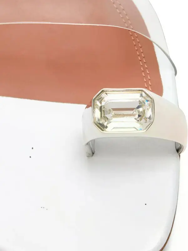 Amina Muaddi Justine Crystal-embellished Sandals