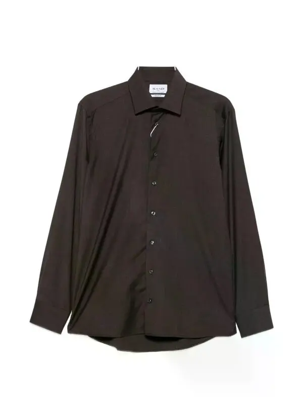 Sand Gordon Wool Shirt - Brown