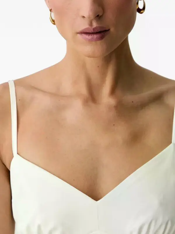 MORGAN Smocked Tie-back Midi Dress
