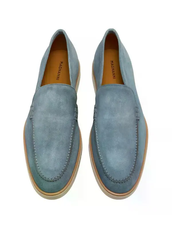 Magnanni Suede Slip-on Loafers
