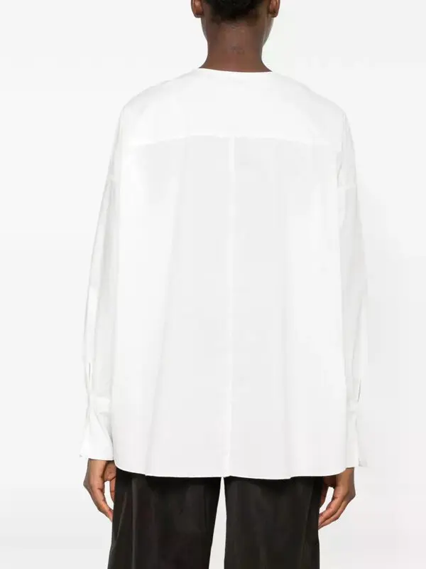 SUSANNE BOMMER Ruffled-trim Long-sleeve Shirt