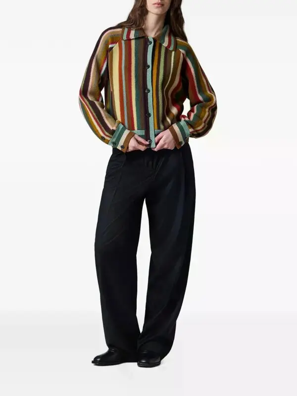 Paul Smith Wool-cashmere Wide-leg Trousers