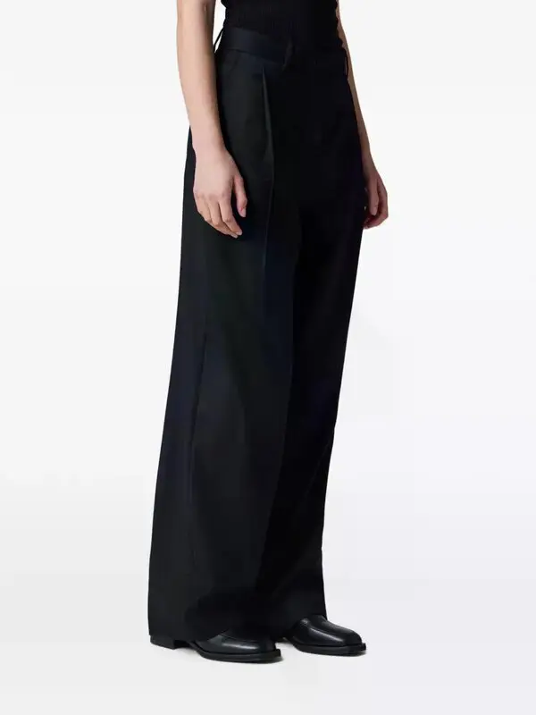 Paul Smith Wool-cashmere Wide-leg Trousers