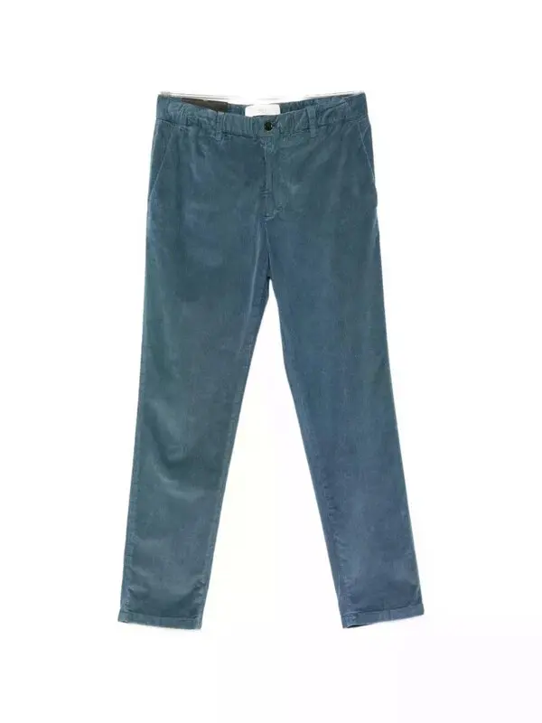BRIGLIA 1949 Corduroy-texture Trousers - Blue