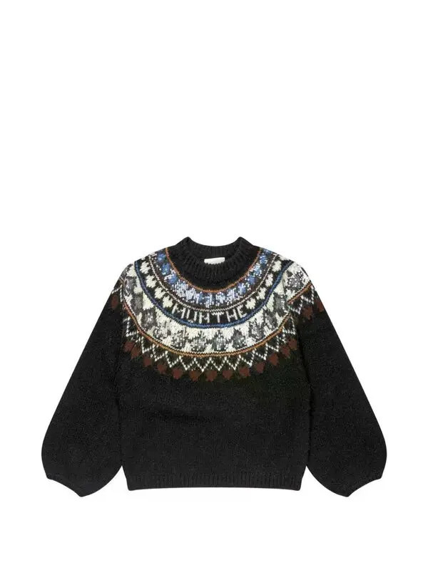 Munthe Vaffie Sequin-embellished Crew Neck Sweater