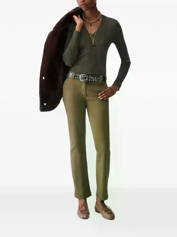 Liu Jo Cropped Trousers - Green