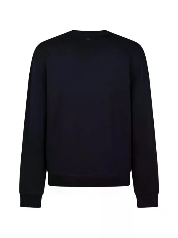 AMI Paris Cotton Sweatshirt With De Coeur