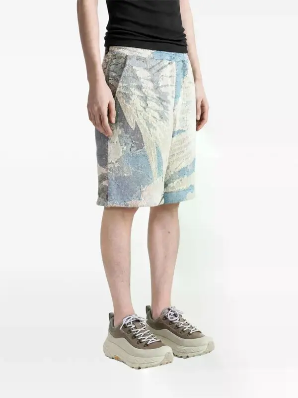 Amiri Tapestry-print Drawstring Shorts