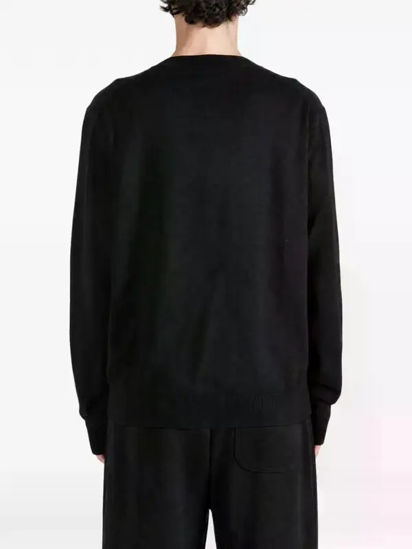 Amiri Intarsia-knit Logo-embroidered Sweater
