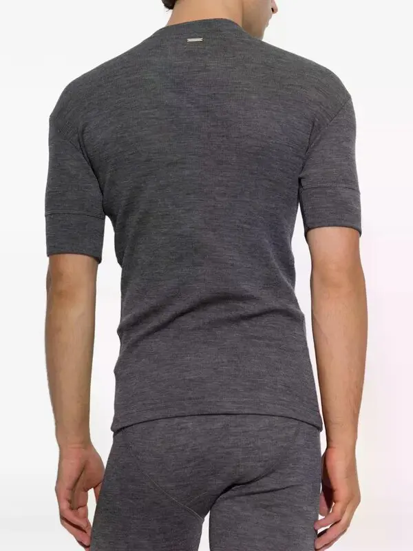 Dsquared2 Wool Henley T-shirt