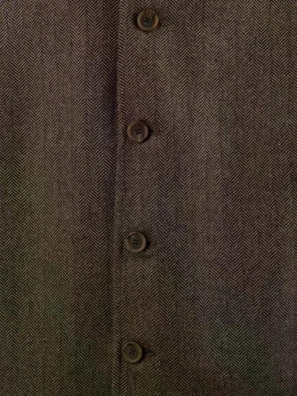 MYTHS Herringbone-pattern Button-down Jacket
