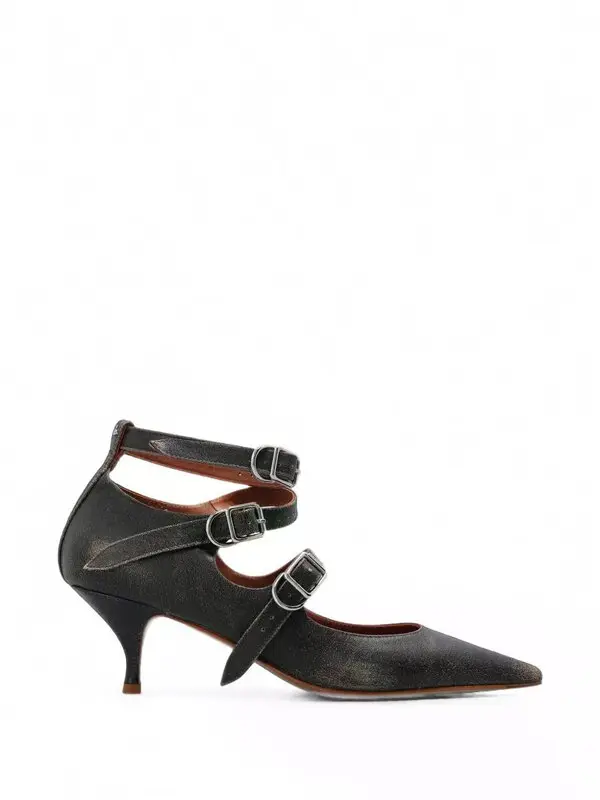 VIVIENNE WESTWOOD Napoli Kitten Buckle-strap Pumps - Black