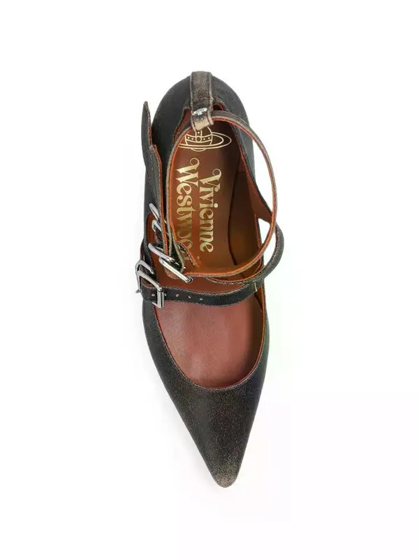 VIVIENNE WESTWOOD Napoli Kitten Buckle-strap Pumps