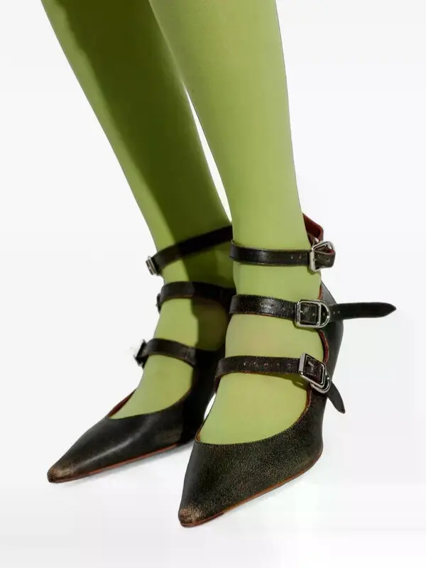 VIVIENNE WESTWOOD Napoli Kitten Buckle-strap Pumps